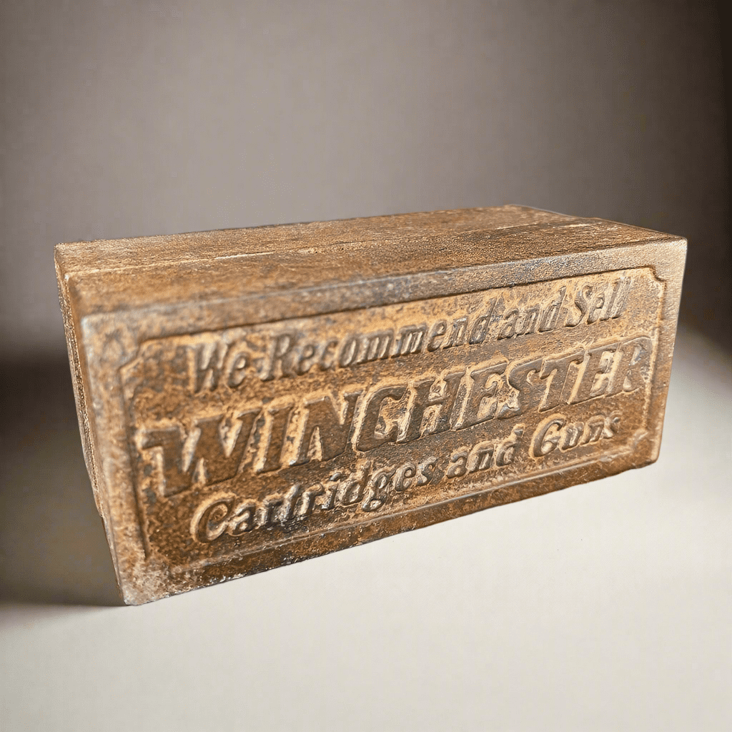 Winchester Cast Iron Coin Bank With Raised Lettering And Antique Finish ...