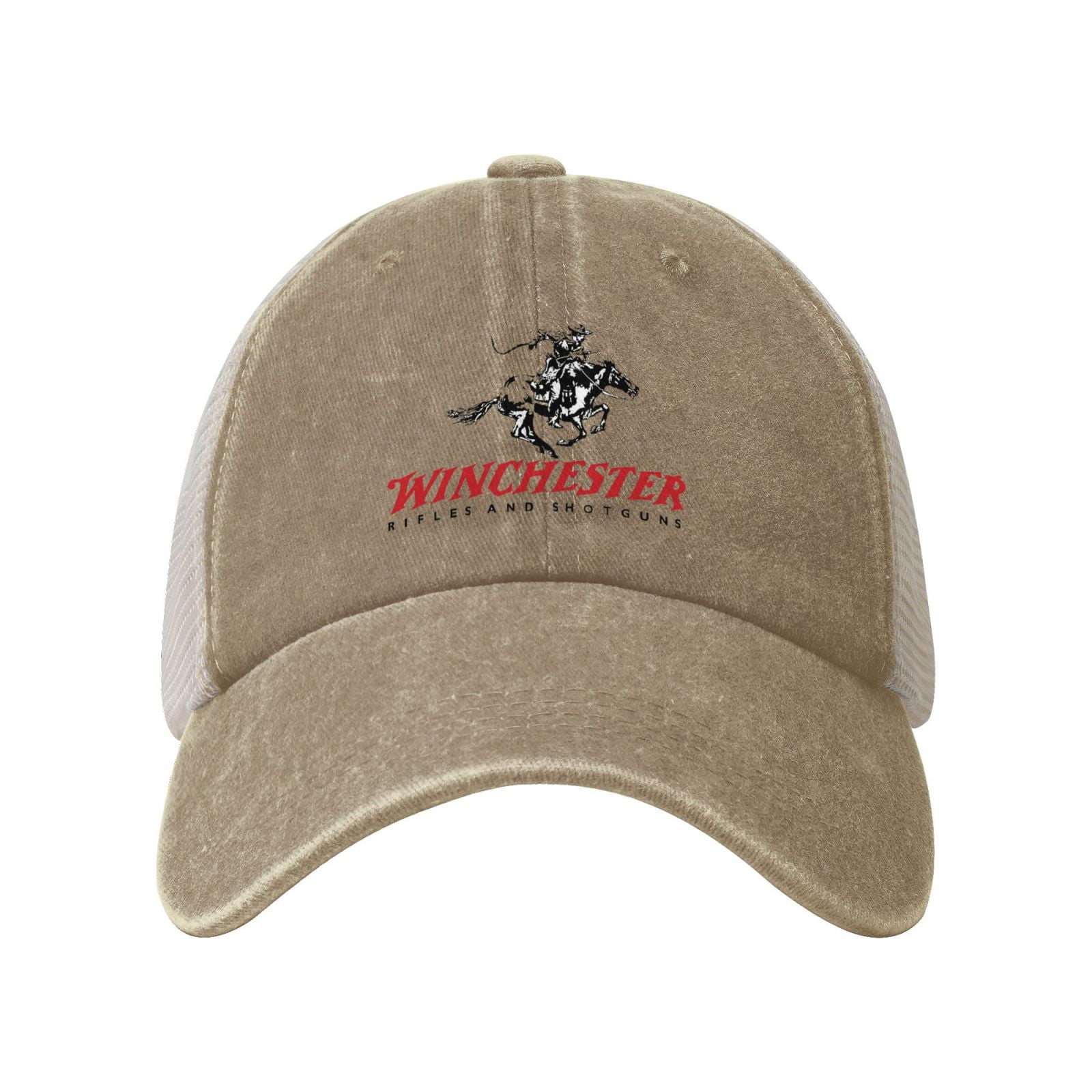 Winchester Logo And Symbol Unisex Cowboy Mesh Baseball Cap Adjustable Vintage Trucker Hat ...