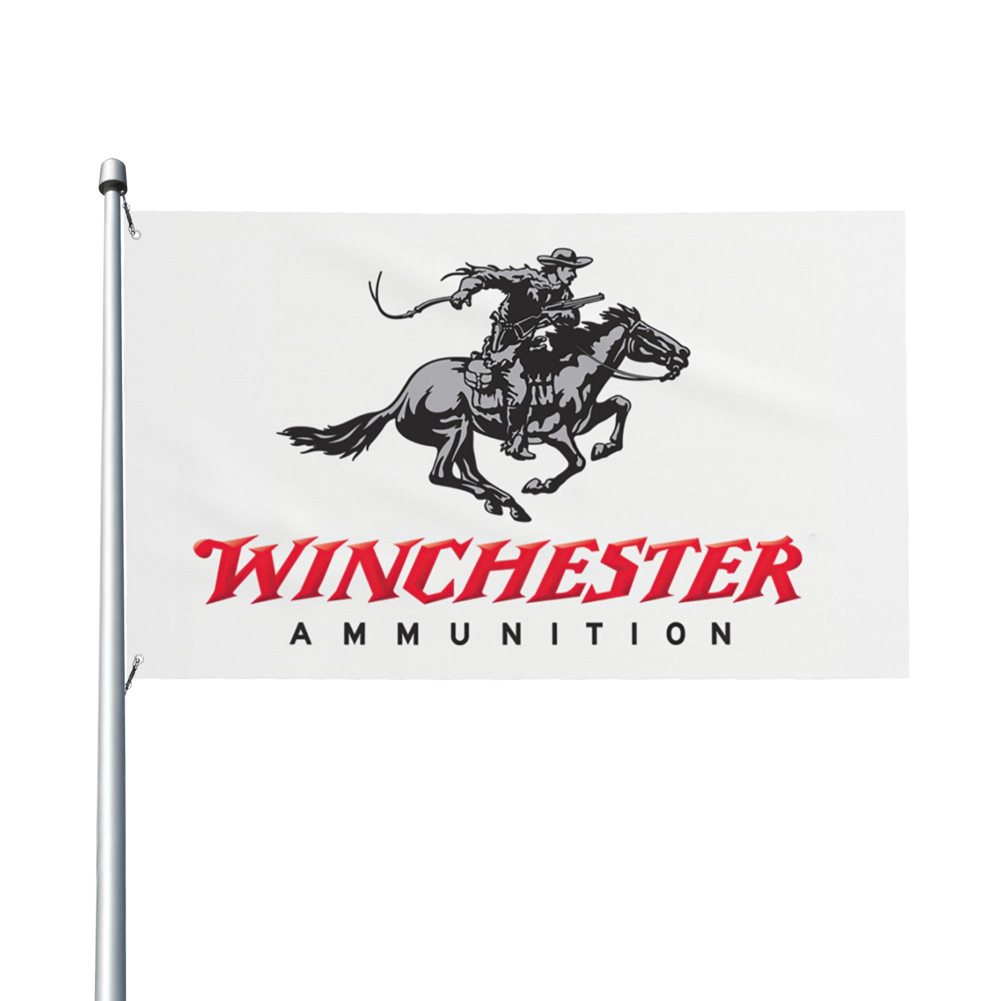 Winchester Logo Flag Built For Outdoor Use America Banner Flags Garden ...