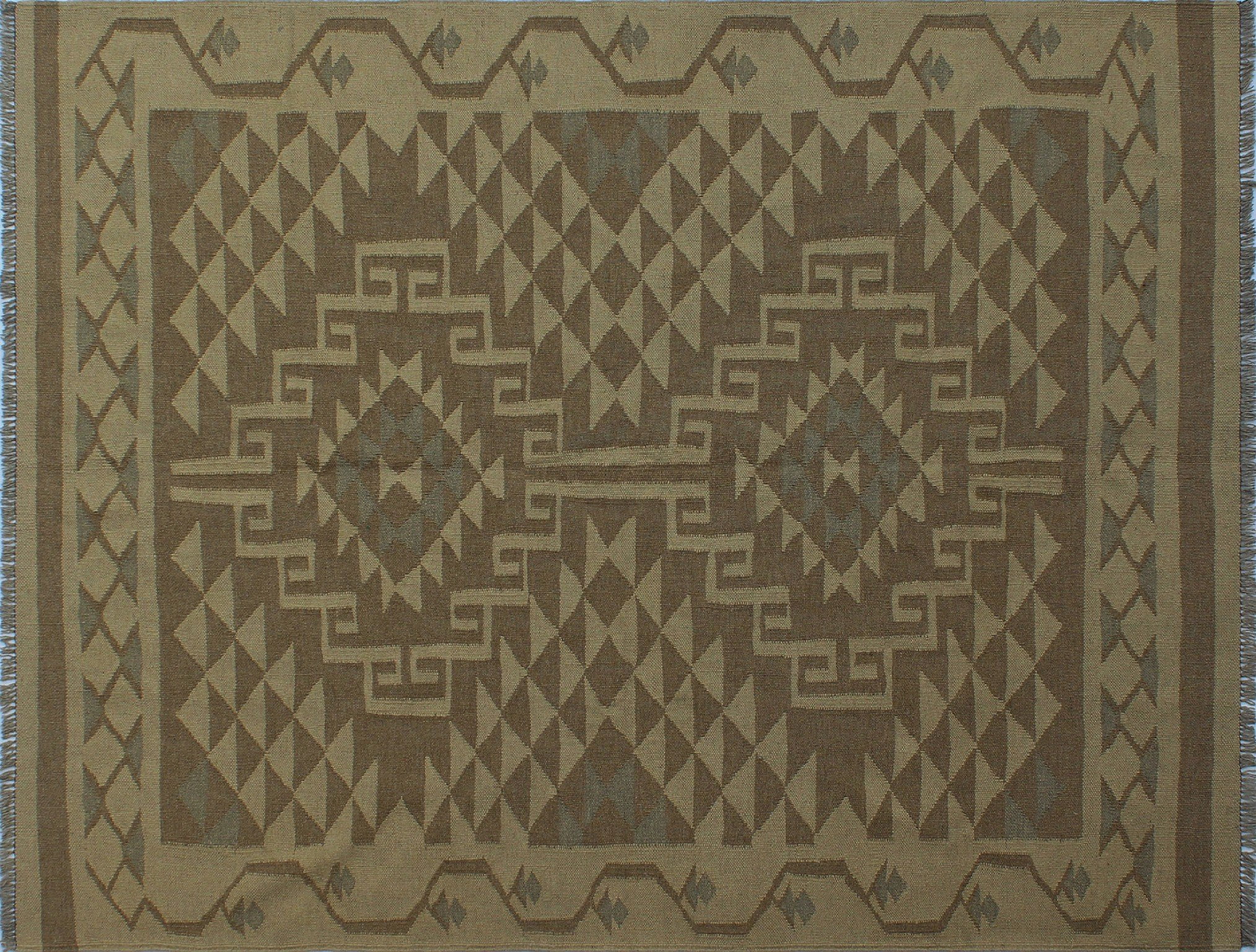 Winchester Rudy Beige/Brown Rug, 5'0" x 6'5" - Walmart.com