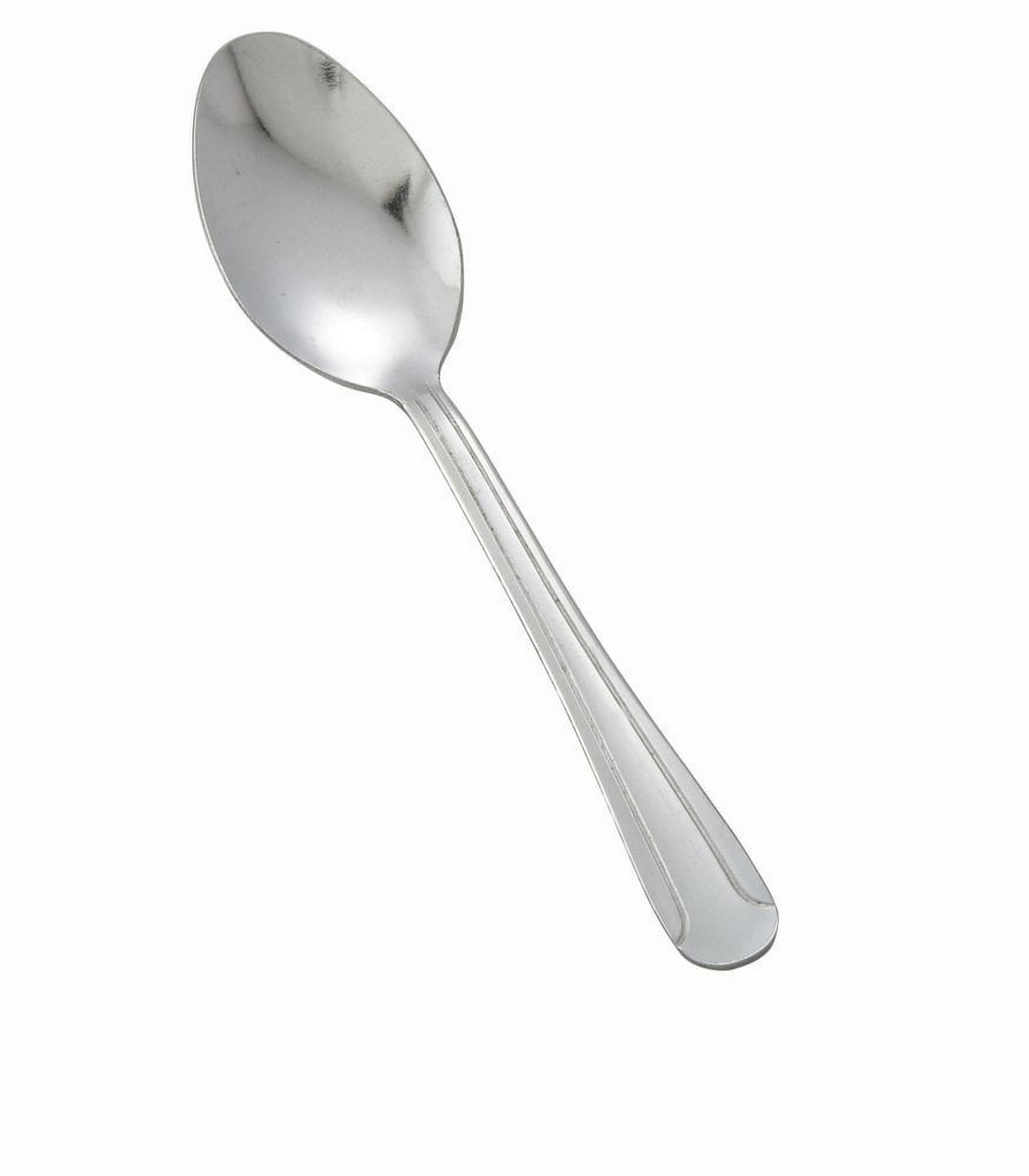 Winco 0014-01 12-Piece Dominion Heavy Weight Teaspoon Set, 18-0 ...