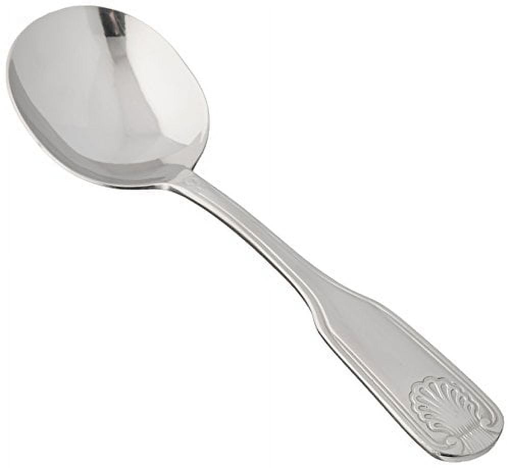 Winco 12-Piece Toulouse Bouillon Spoon Set, 18-0 Extra Heavy Weight ...