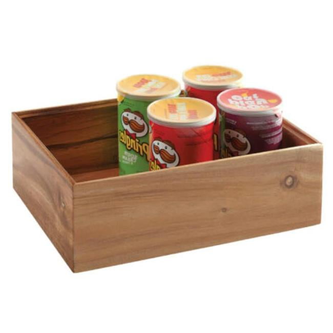 Winco WB-1294WD-UR 12 x 9 in. Rectangular Stackable Wood Display Box ...