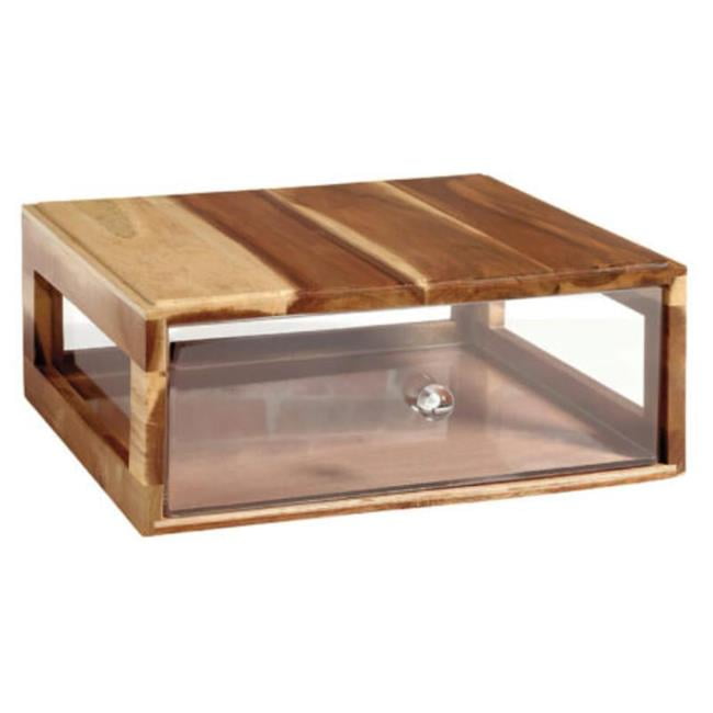 Winco BB-RECT-14-UR 14.75 x 12.75 in. Rectangular Stackable Wood Bread ...