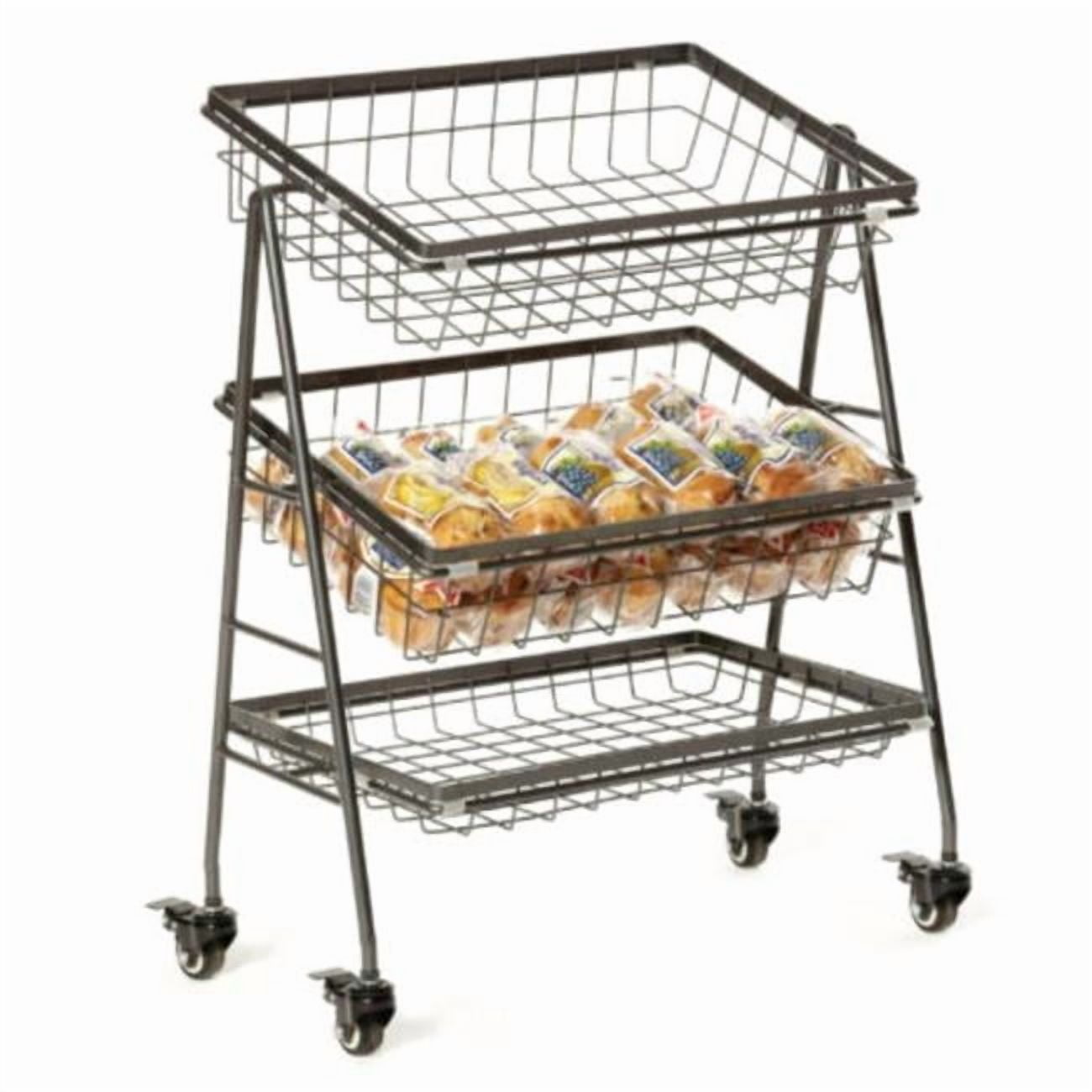 Winco IR-2010-MG 21.5 x 12.25 in. Rectangular 3-Tier Mobile ...