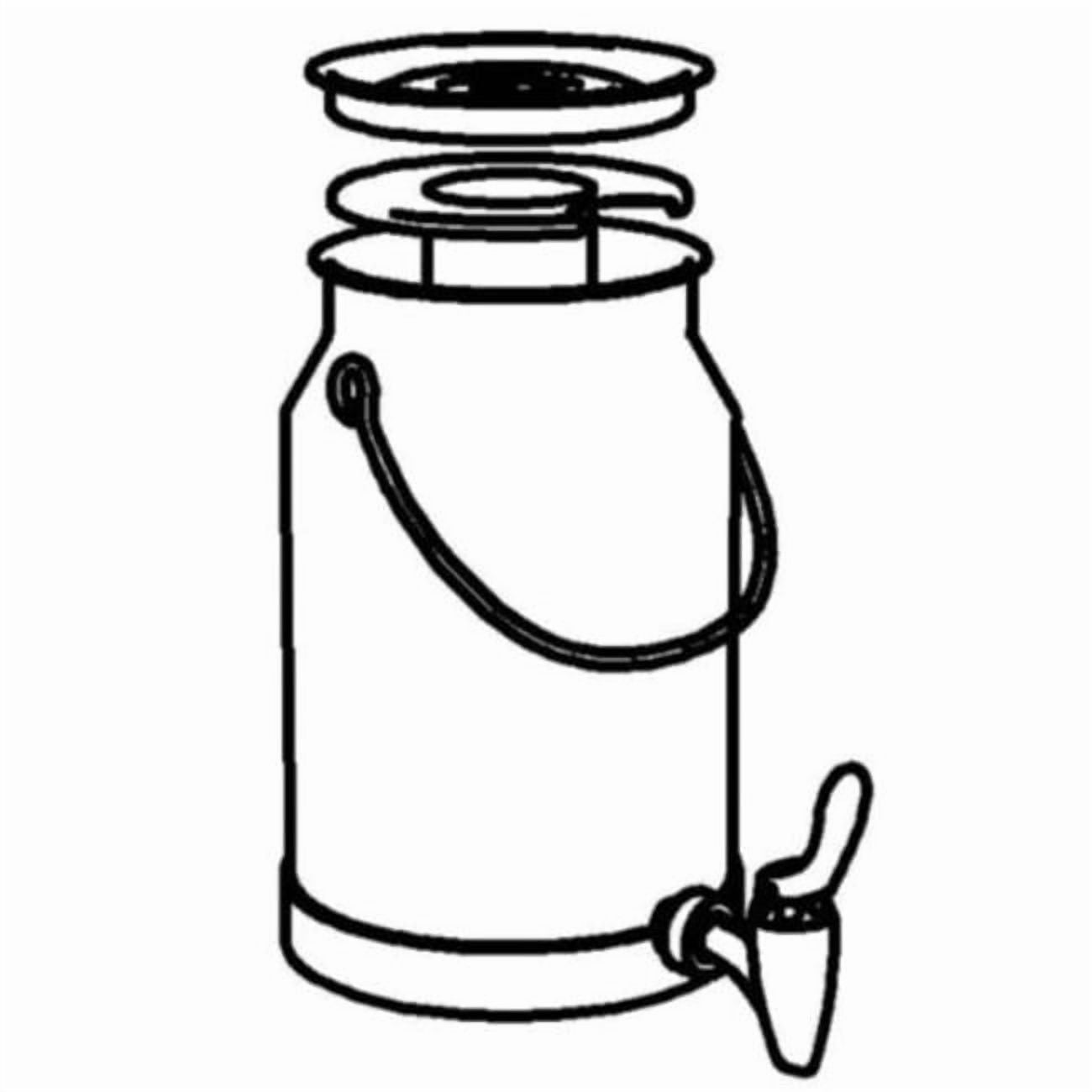 Winco 8150010 5.3 qt. & 1.3 gal - 5L Replacement Stainless Steel Milk ...
