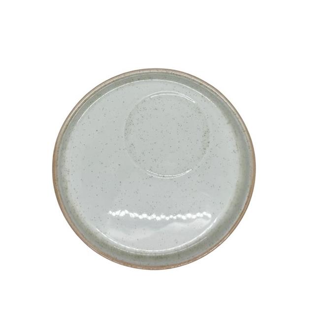 Winco PA1605990412 5.9 in. Beige Porcelain Tea Saucer, Corona Artisan ...
