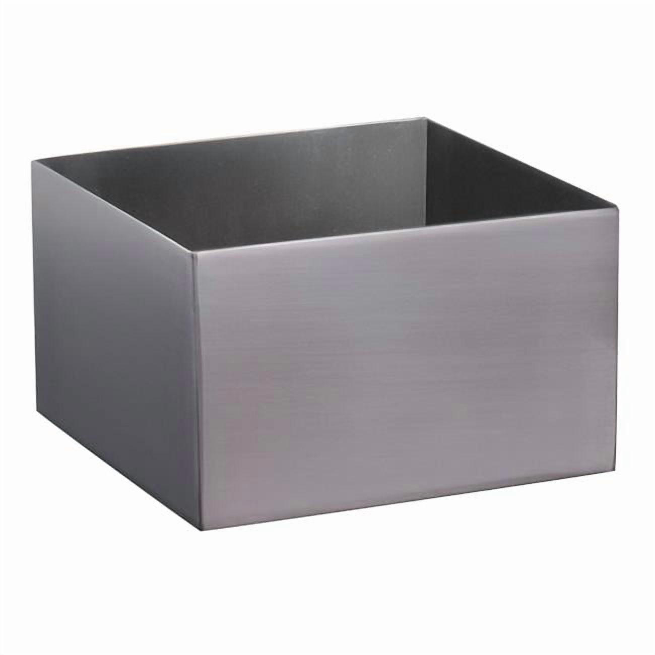 Winco SSPAN-03 5 in. Stainless Steel Square Pan with Brushed Finish, 3 ...