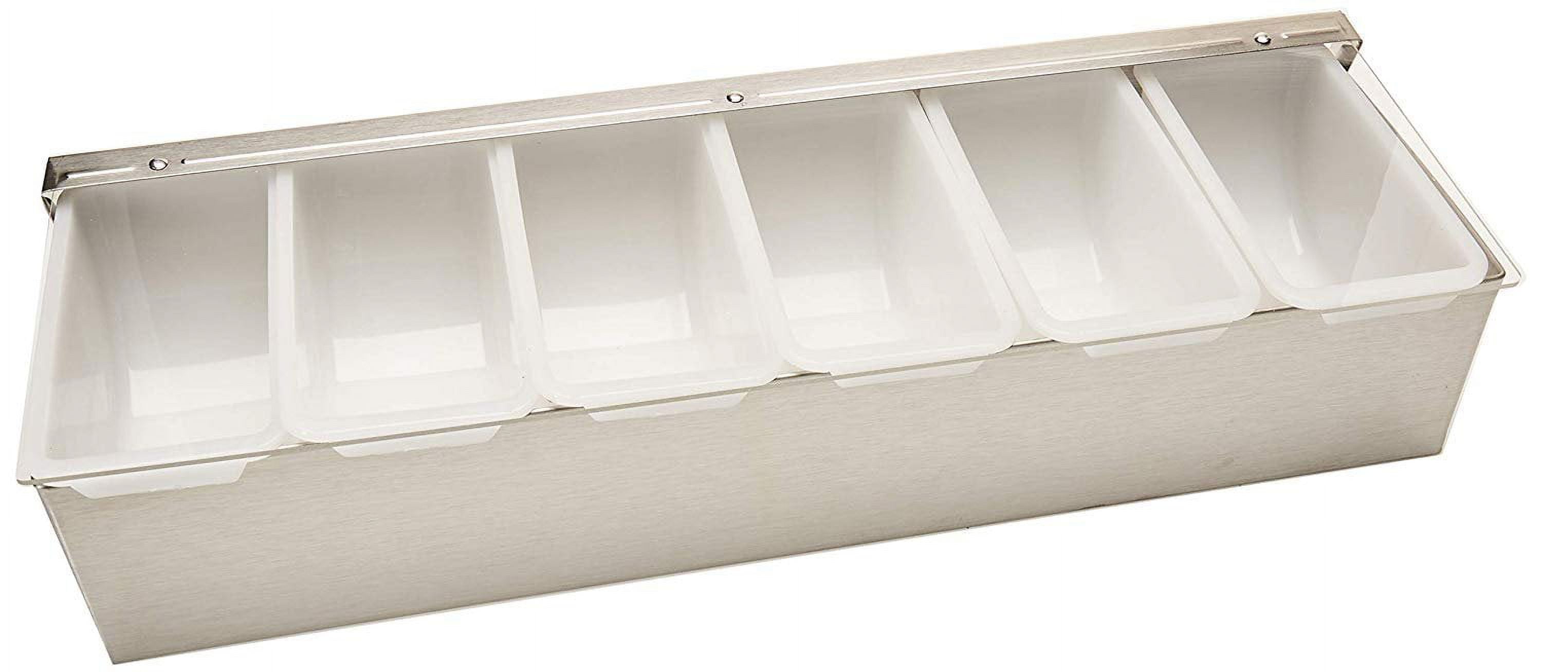 Winco 6 Comp Condiment Dispenser - Walmart.com