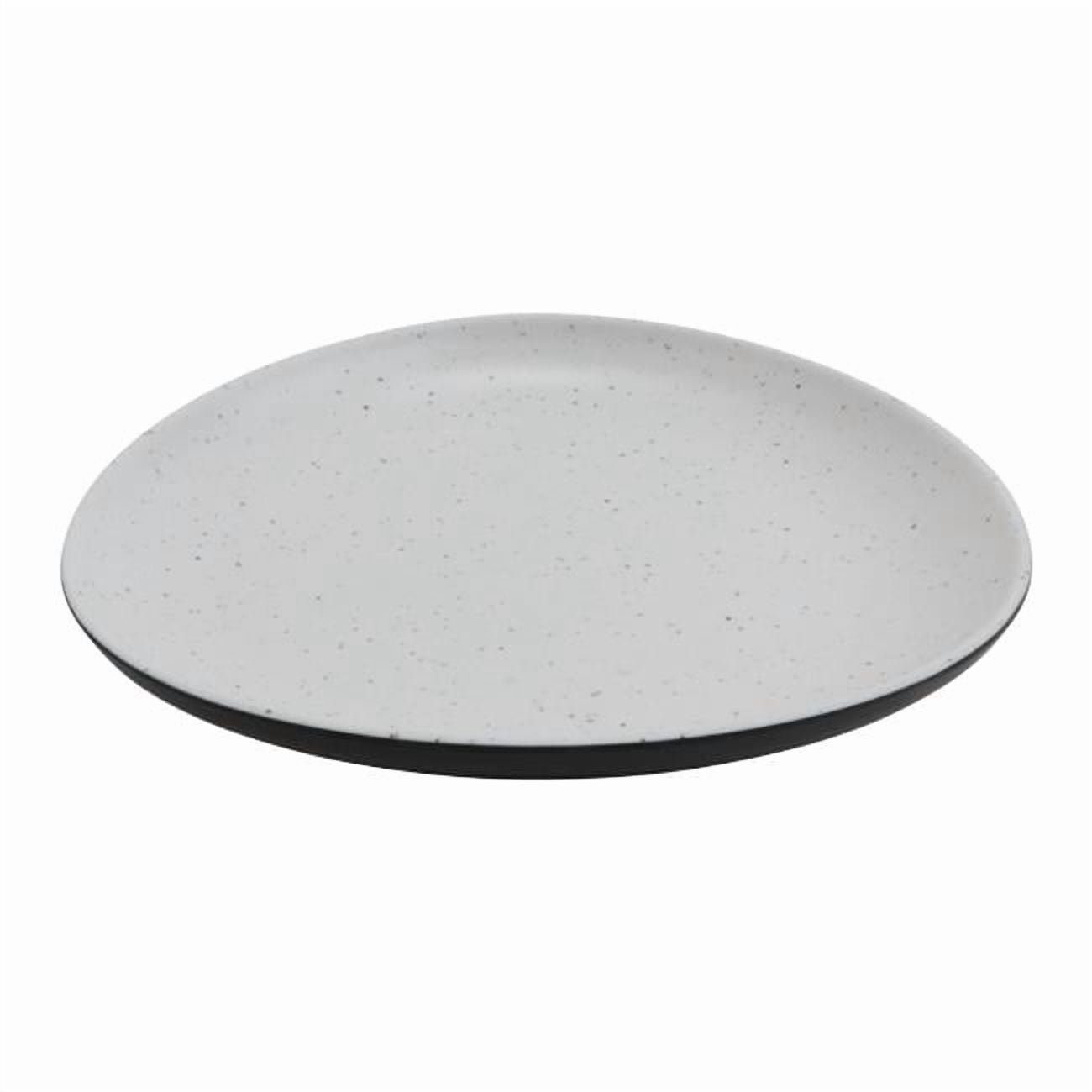 Winco RIV322 7.83 in. Revive Stone Natural & Black Triangle Melamine ...