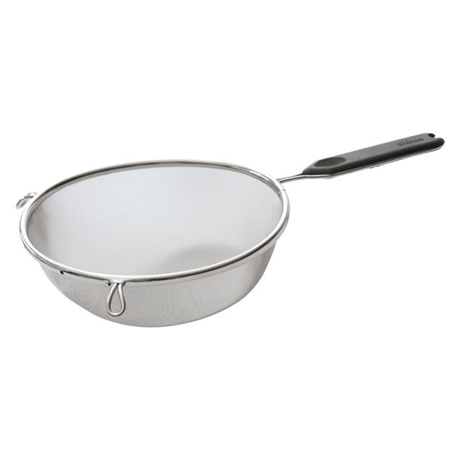 Winco MSTP-8SF 8 in. Single Fine Mesh Strainer with Plastic Handle ...