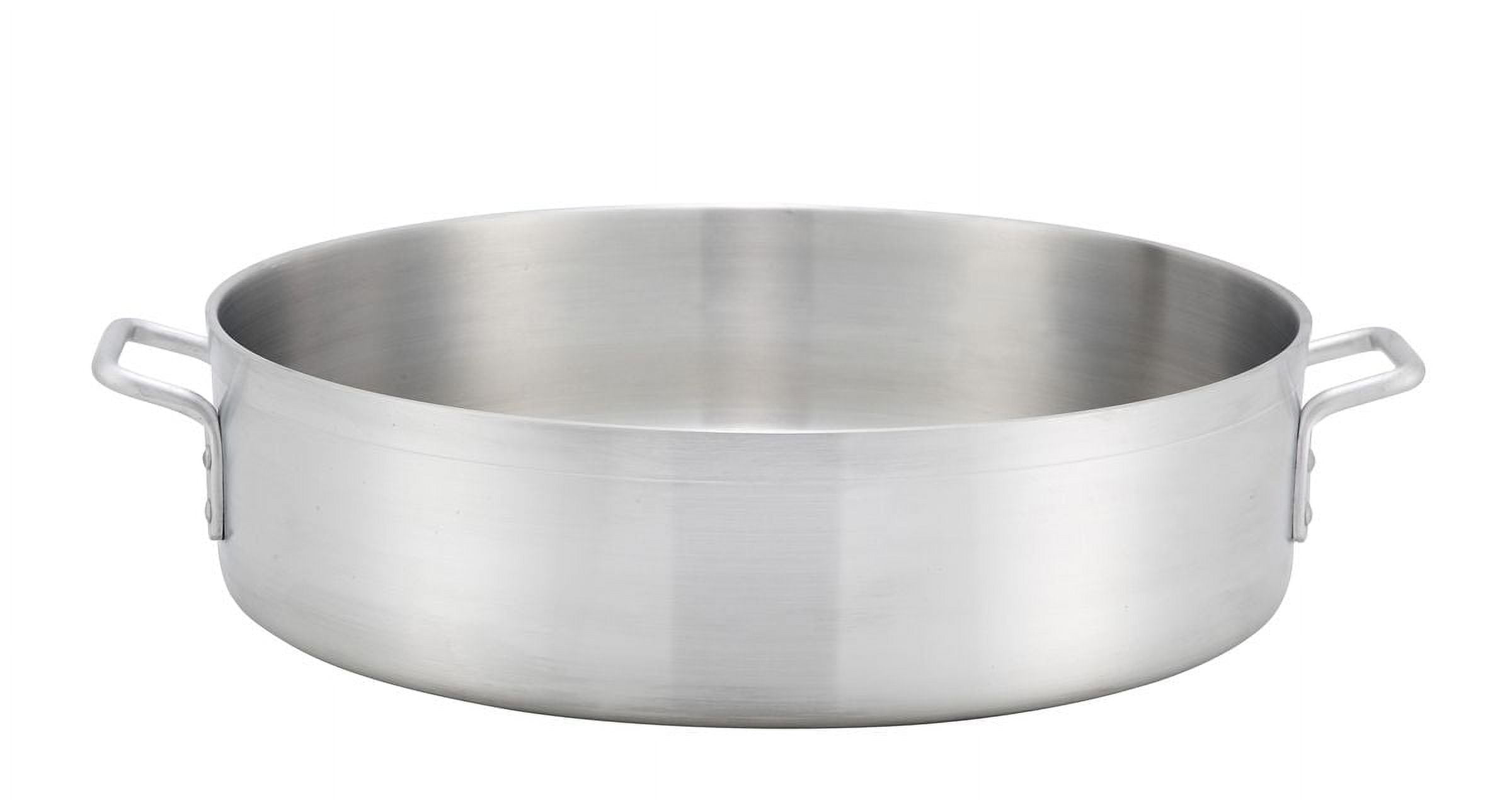 Winco ALBH-40, 40-Quart Precision Extra-Heavy Aluminum Brazier Pan ...