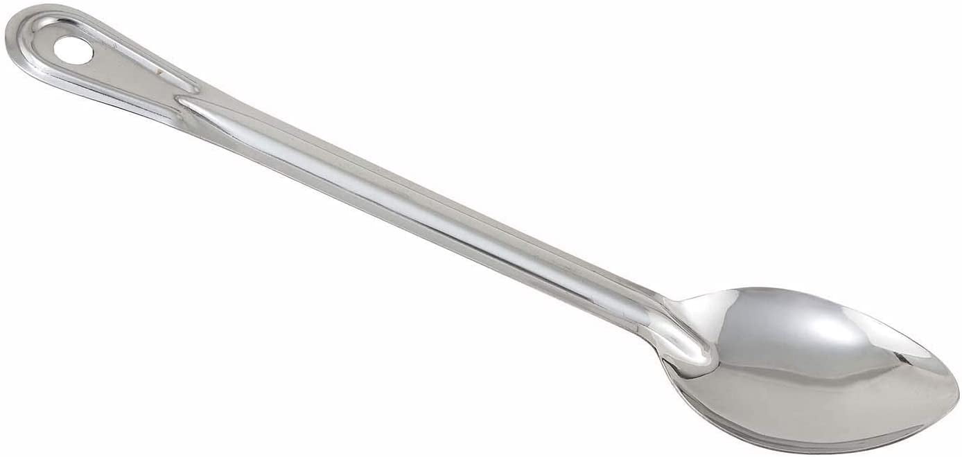 Winco BSOT-13 Solid Stainless Steel Basting Spoon, 13-Inch,Medium ...