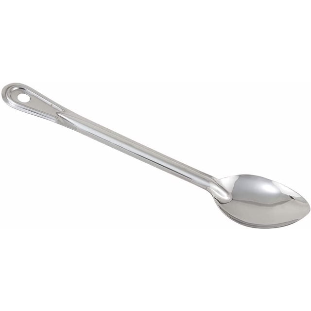 Winco BSOT-13 Solid Stainless Steel Basting Spoon, 13-Inch,Medium ...