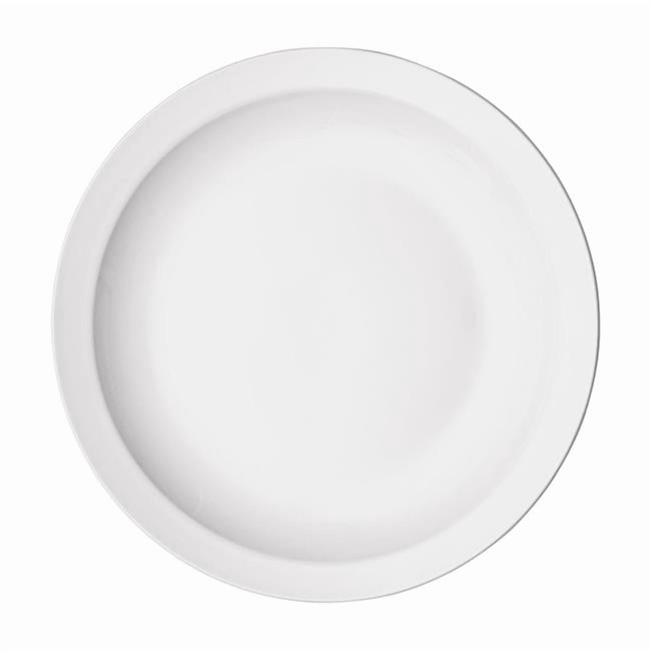 Winco BPR-9NR Birkhall Plate with Narrow Rim, 9 in. Dia. x 1 in., White ...