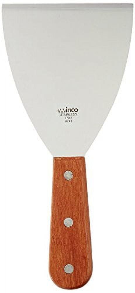 Winco Blade Scraper, 4.5-Inch by 4-Inch,Stainless Steel, Brown,Medium ...