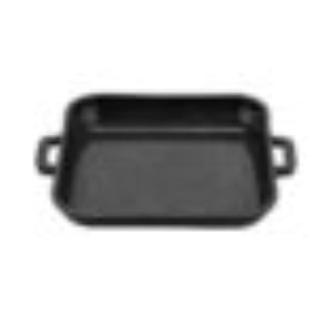 Winco CA-104-BK-BK-CC 10 oz - 12 oz Rim-Full 6 in. Mini Square Grill ...