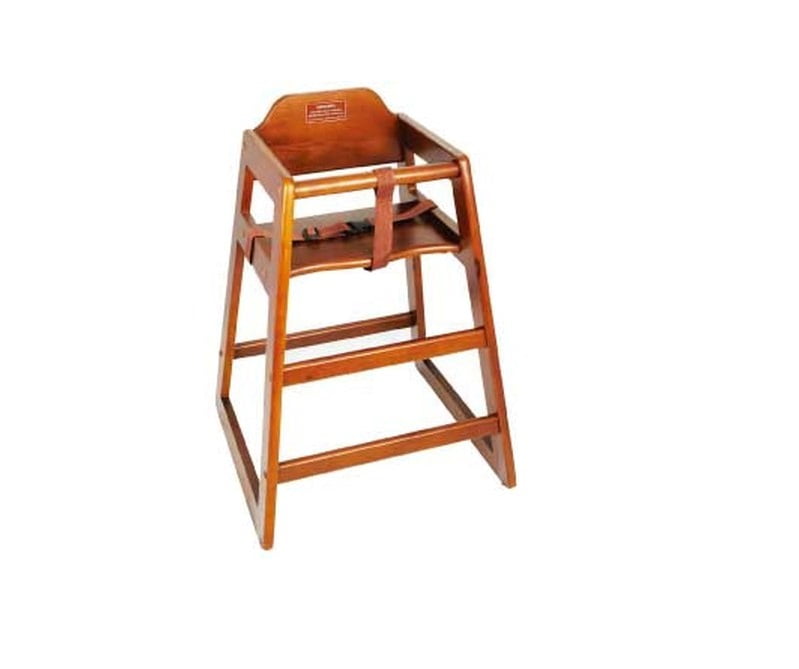 Winco CHH-104A, Stacking Assembled High Chair, Walnut - Walmart.com