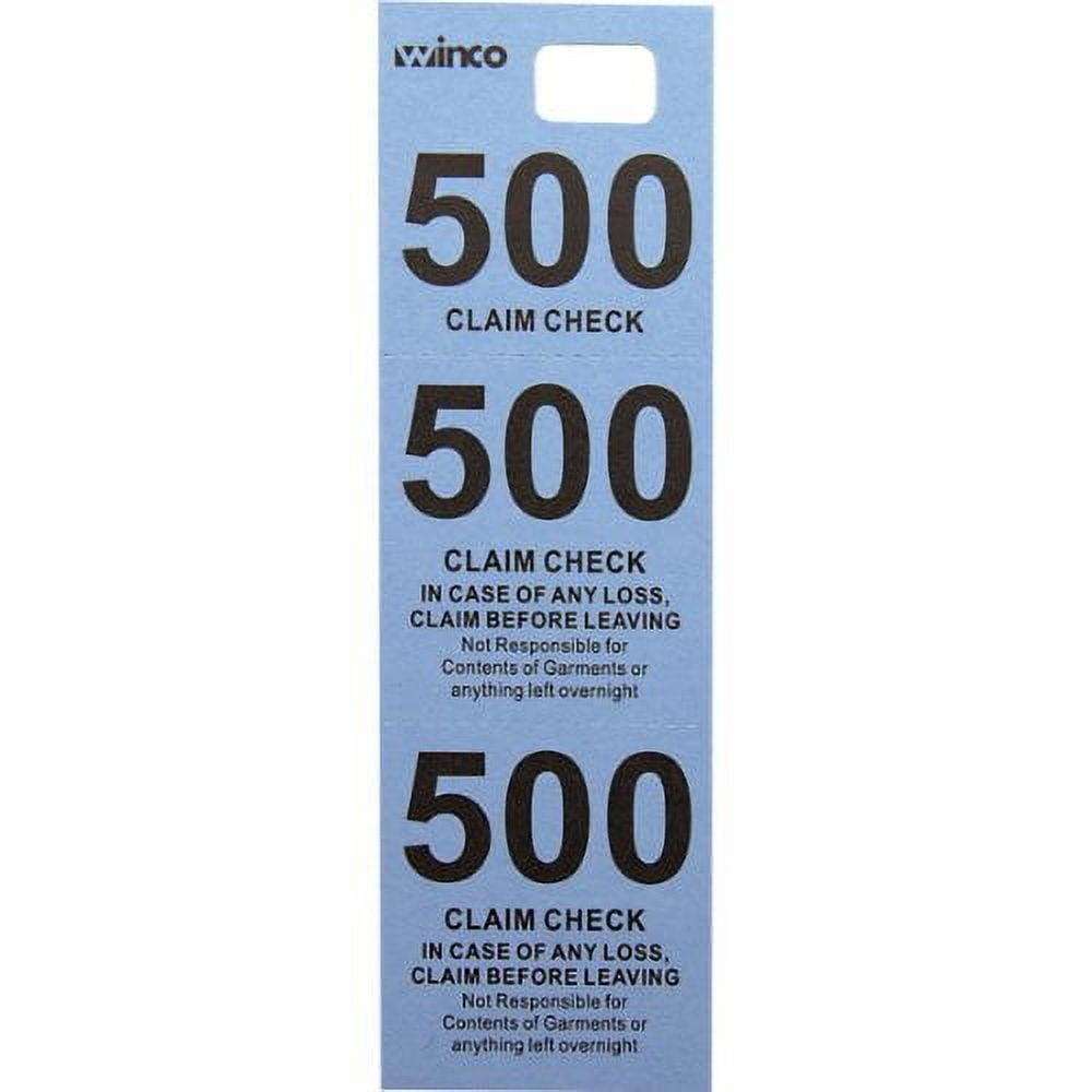 Winco Coat Checks, Blue, 500 Per Box - Walmart.com