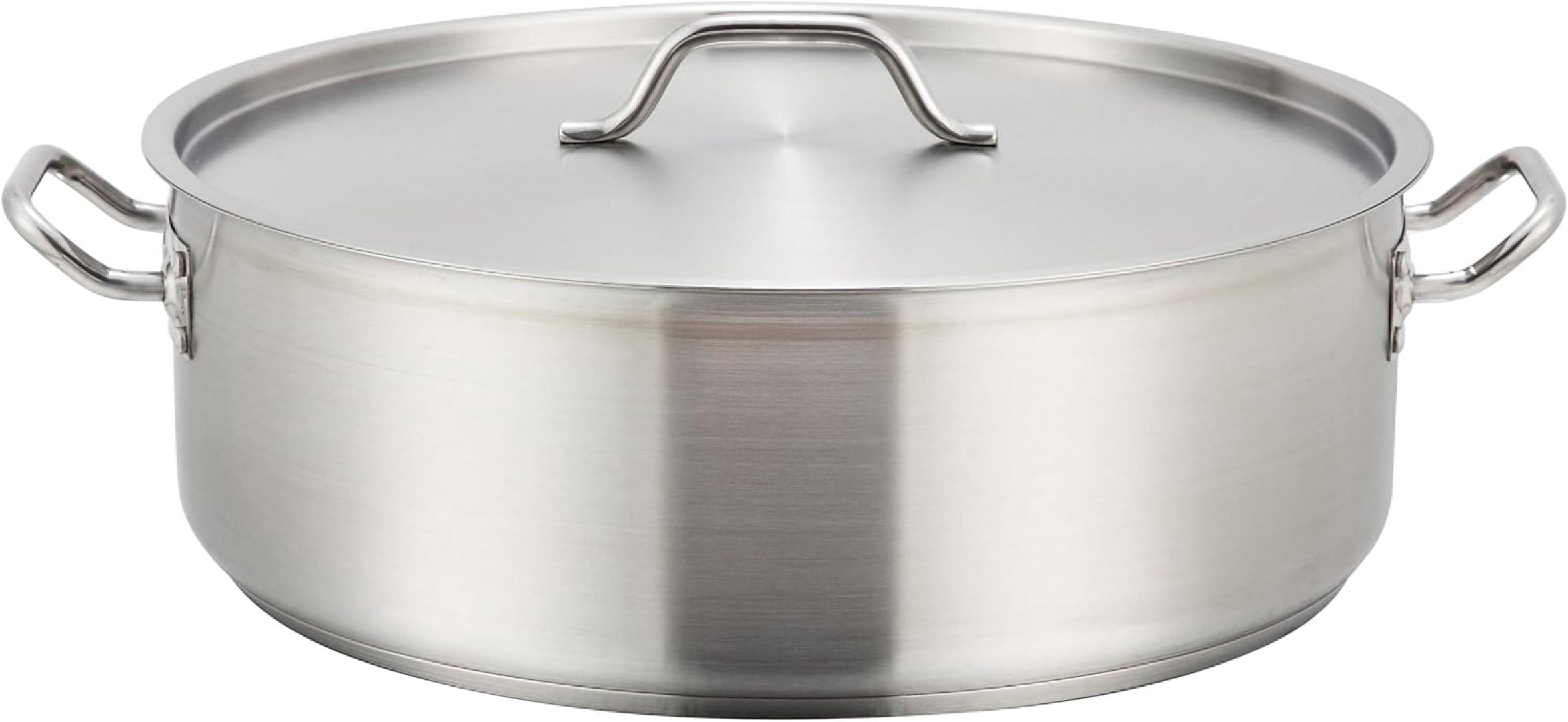 Winco Commercial-Grade Stainless Steel Brazier with Lid, 20 Quart ...