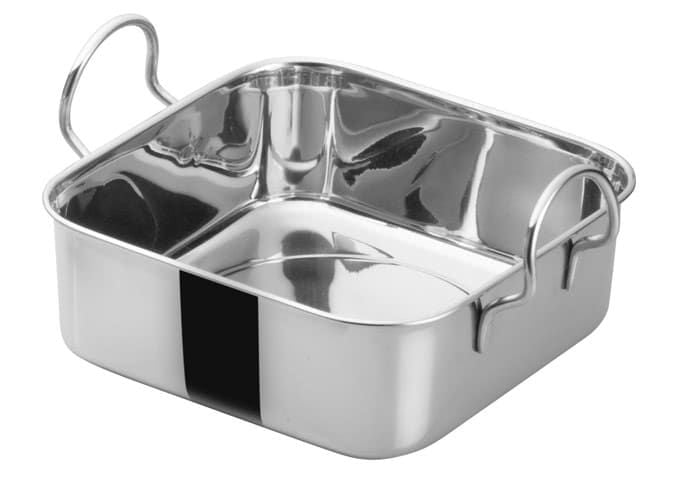 Winco DDSB-102S, 5-3/16-Inch Stainless Steel Square Mini Roasting Pan ...
