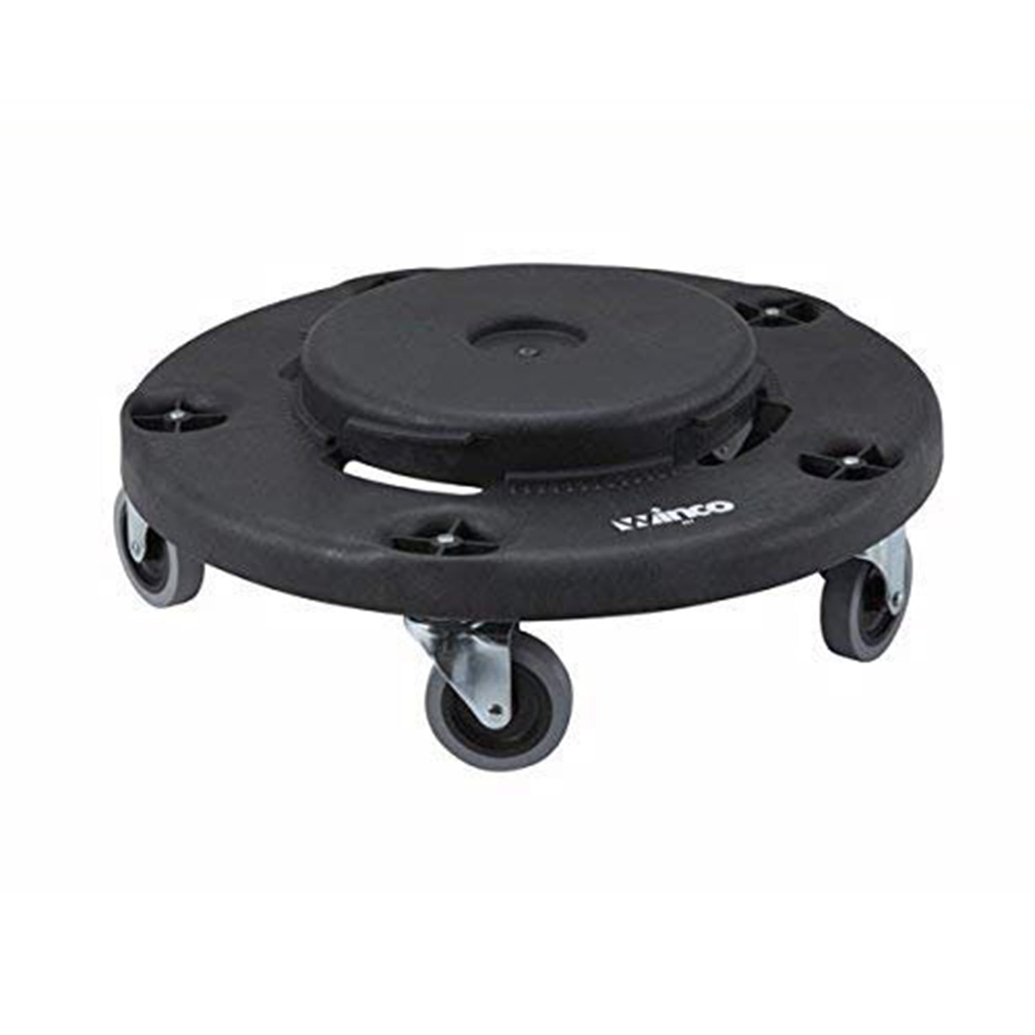 Winco Heavy Duty Rolling Trash Can Dolly with Cart Wheels - 400 lbs ...
