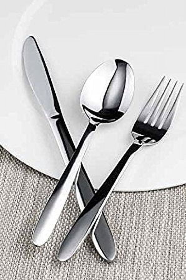 Winco Elite 3 Dozen Flatware Set, 18-0 Stainless Steel Classic Old-Fashioned Dinner Spoons ...