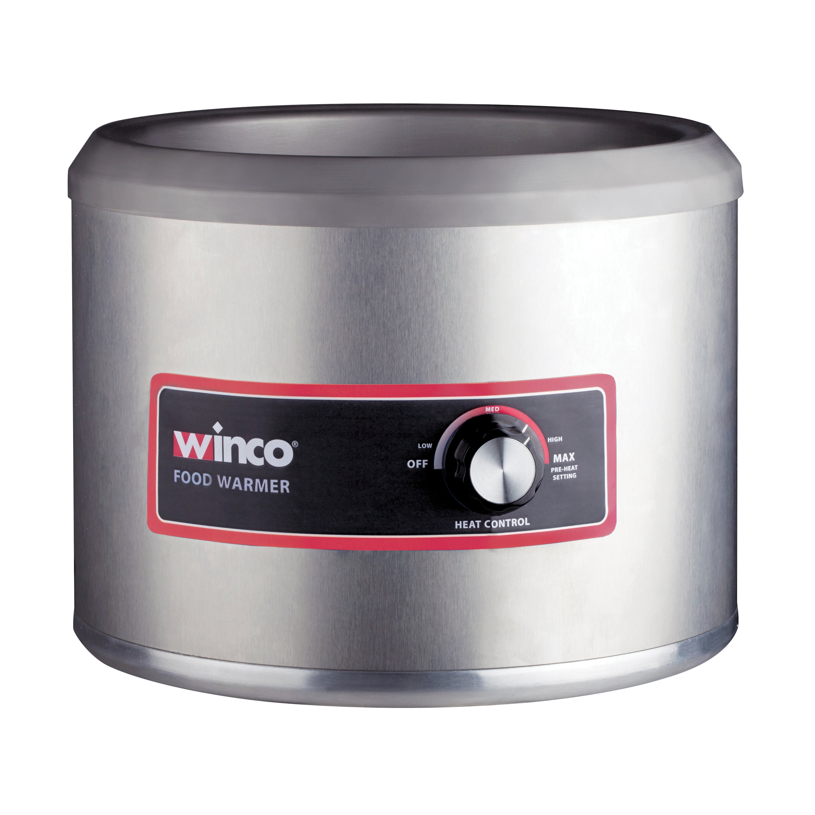 Winco FW-11R250 Countertop Round Food Pan Warmer/Cooker w/ 11-Quart ...
