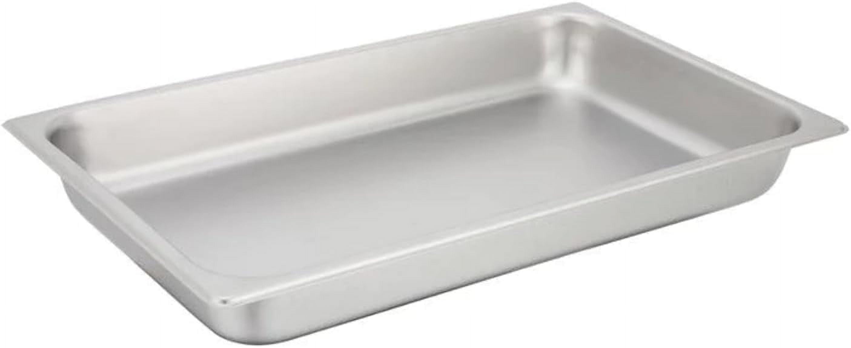 Winco Full Size Steam Table Pan, 20-3/4"L x 12-3/4"W x 2-1/2"D, Silver ...
