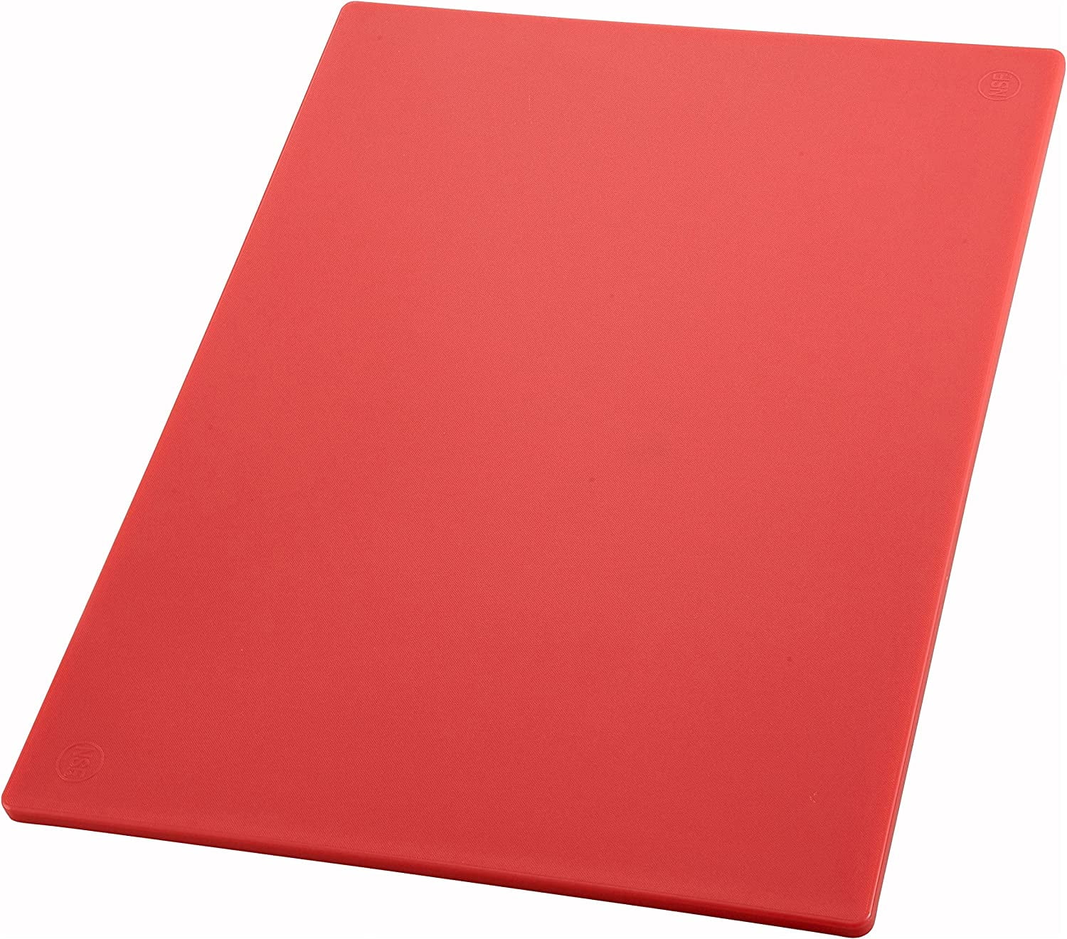 Winco Heavy-Duty Plastic Cutting Board, 15" x 20" x 1/2", Red Medium ...