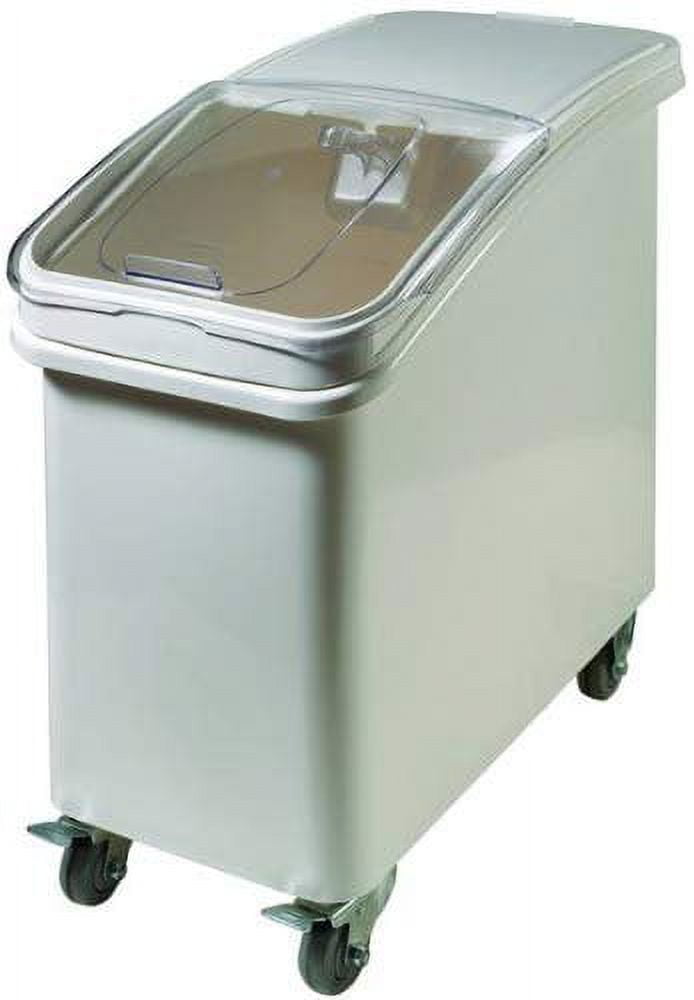 Winco 27-Gallon Extra Large Plastic Food Storage Container with Scoop ...