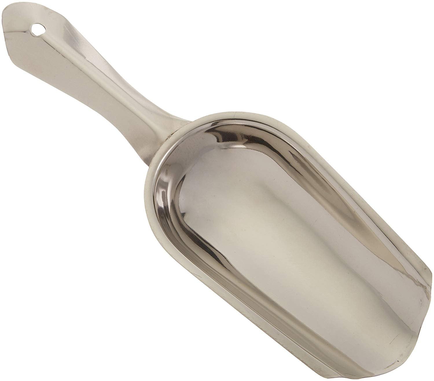 Winco Stainless Steel Heavy Duty Ice Scooper 4oz. Bar Scoop (IS-4 ...