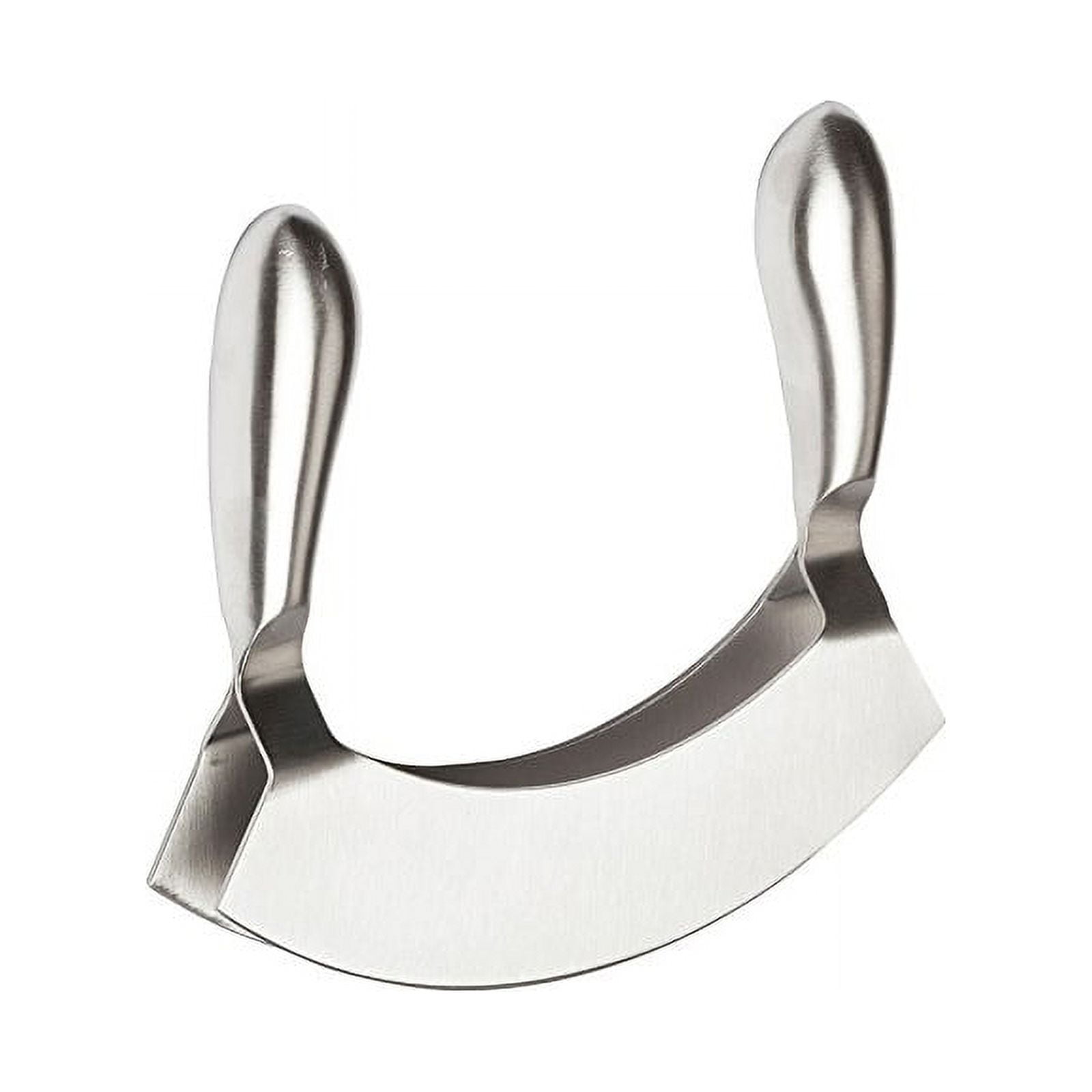 Winco KCC-4, Stainless Steel Double Blade Chopper - Walmart.com