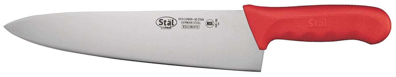 Winco KWP-100R Stal Red 10 Chef's Knife" - Walmart.com