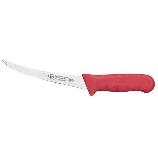 Winco KWP-60R, 6" Stal High Carbon Steel Flexible Curved Boning Knife ...