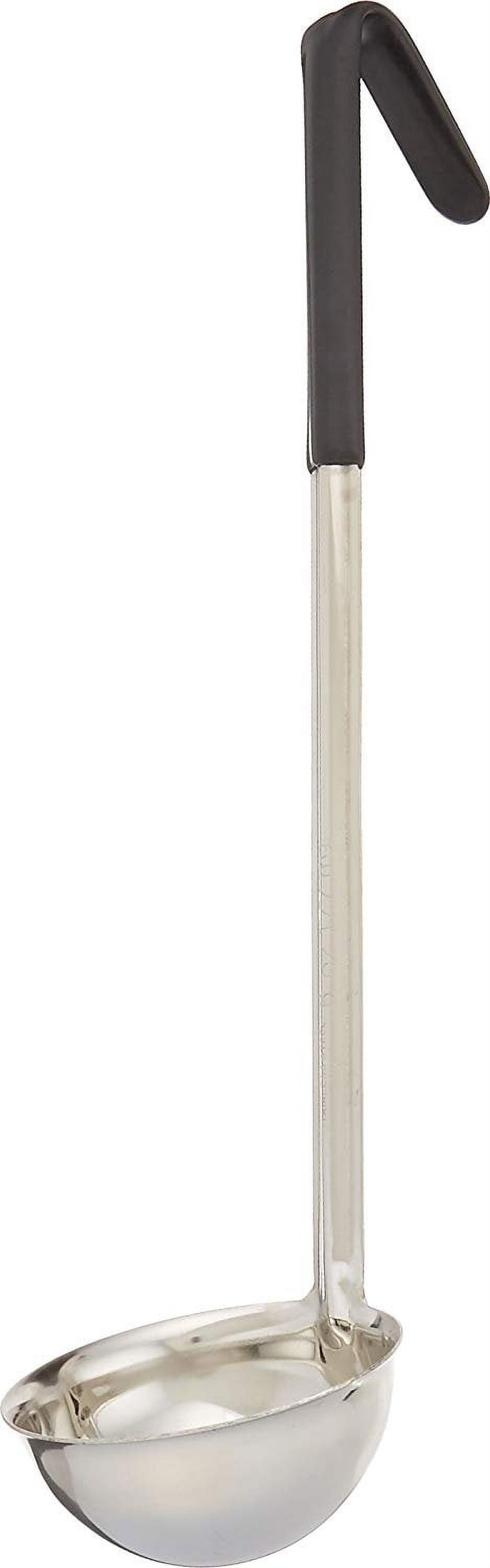 Winco 6-Ounce Stainless Steel Ladle with Cool-Touch Black Handle ...