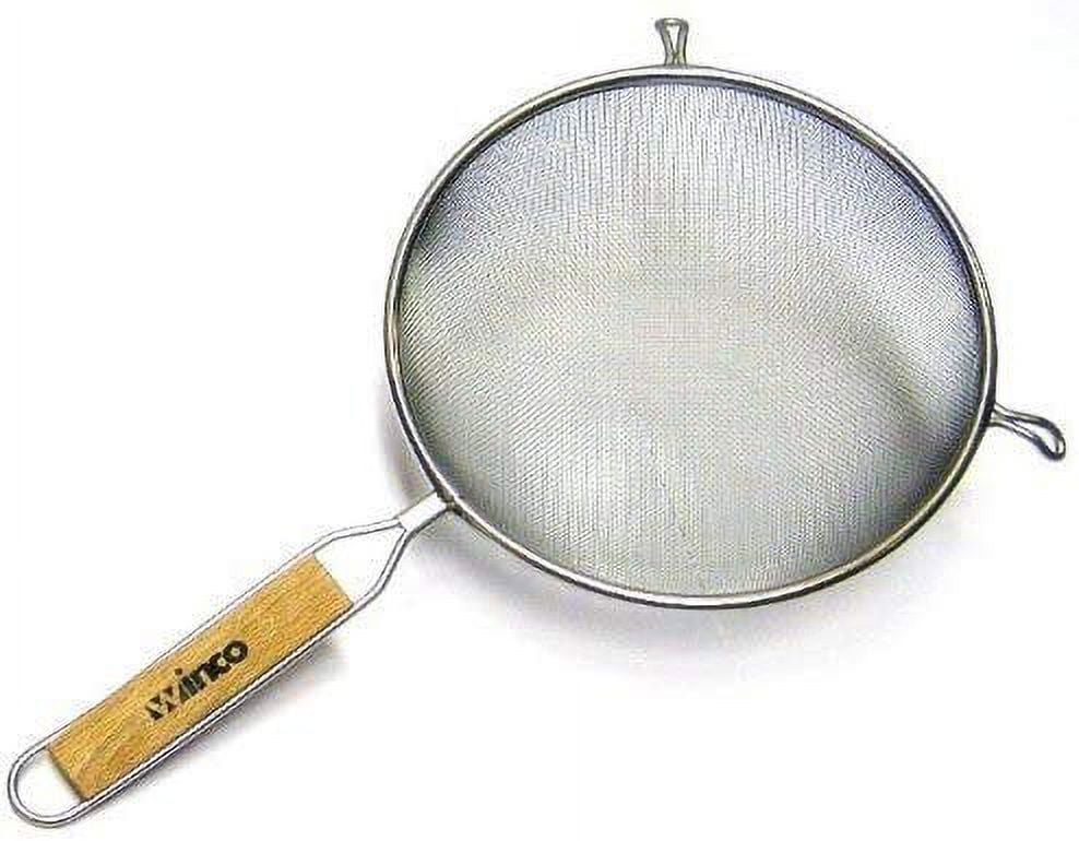 Winco MS3A-8S Strainer with Single Fine Mesh, 8-Inch Diameter Set of 3 ...