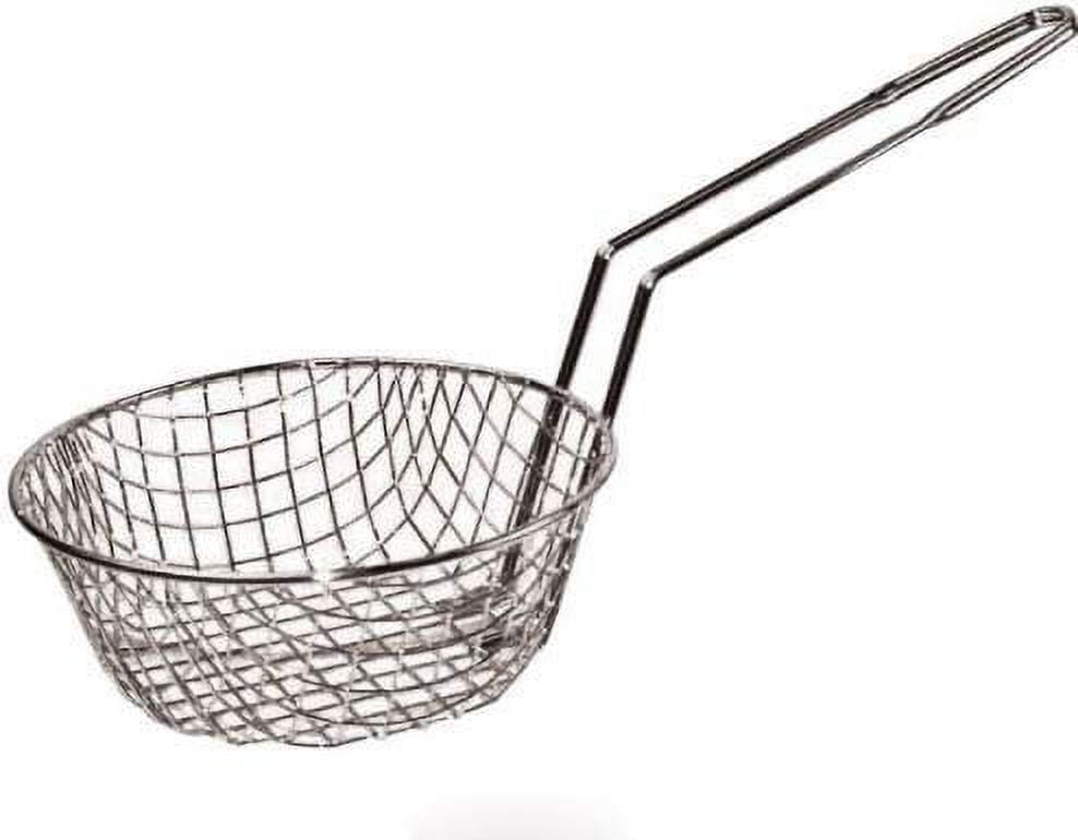 Winco MSB-10 Nickel Plated Steel Culinary Basket - Coarse, 10 in. - Walmart.com