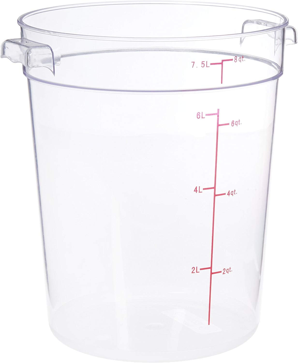 Winco PCRC-8, 8-Quart Polycarbonate Round Storage Container, NSF ...