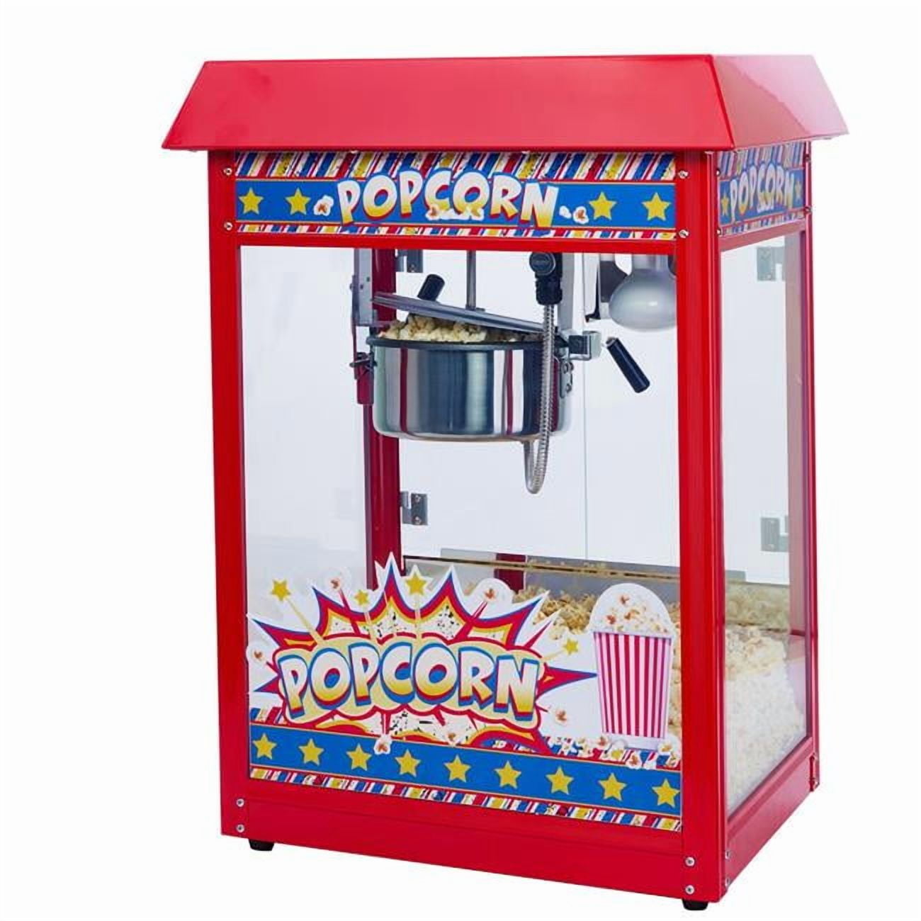 Winco POP-8R Show Time Electric Popcorn Popper, Red - Walmart.com