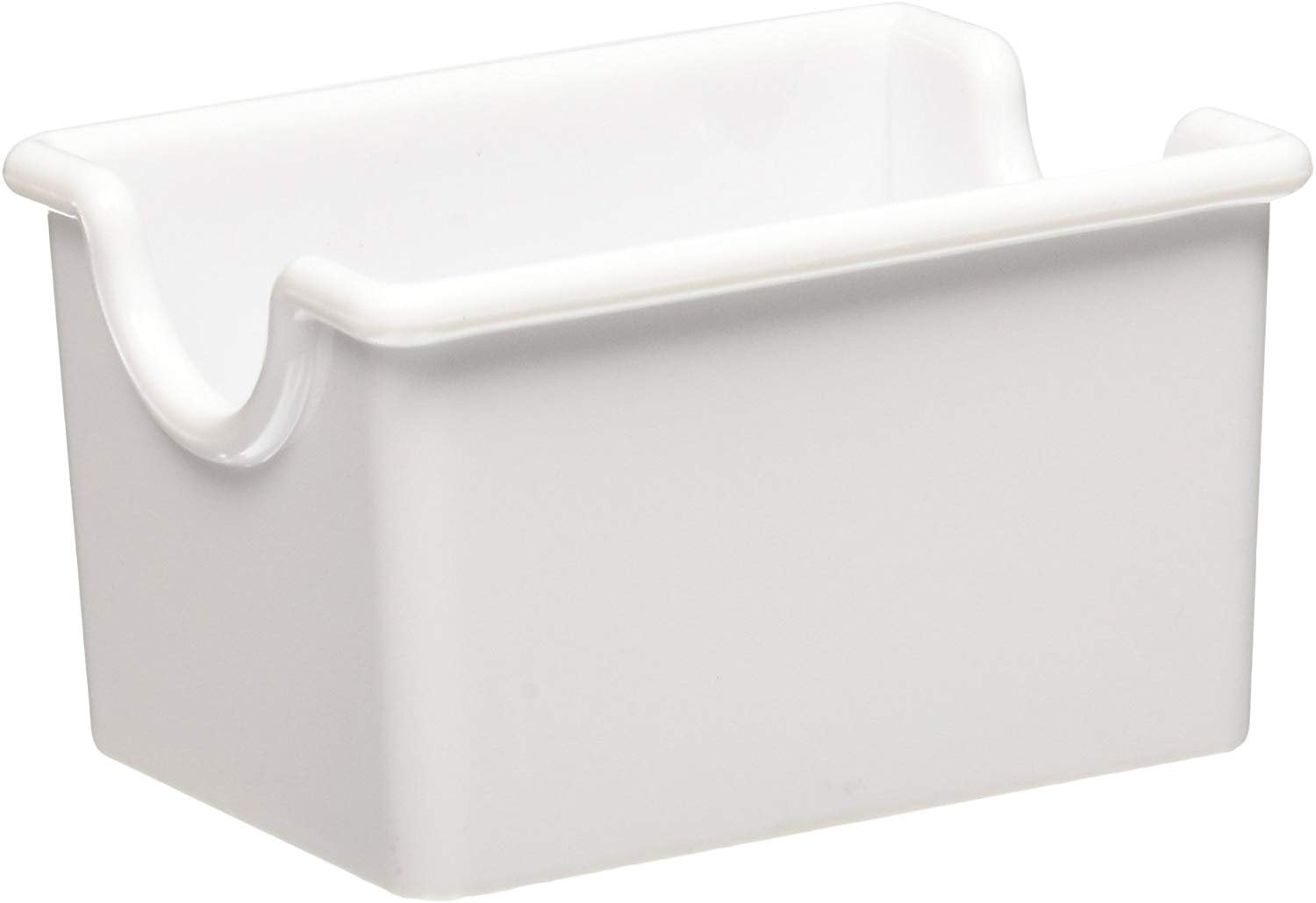 Winco Small Plastic Sugar Packet Storage Container, White - Table ...