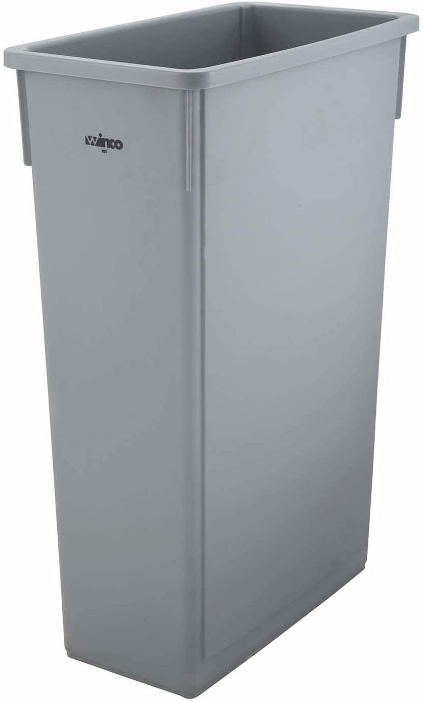 Winco PTC-23SG Slender Trash Can, 23-Gallon, Gray,Medium - Walmart.com