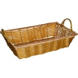 Winco PWBN-12B Rectangular Woven Basket with Handles, 12-Inch by 8-Inch ...