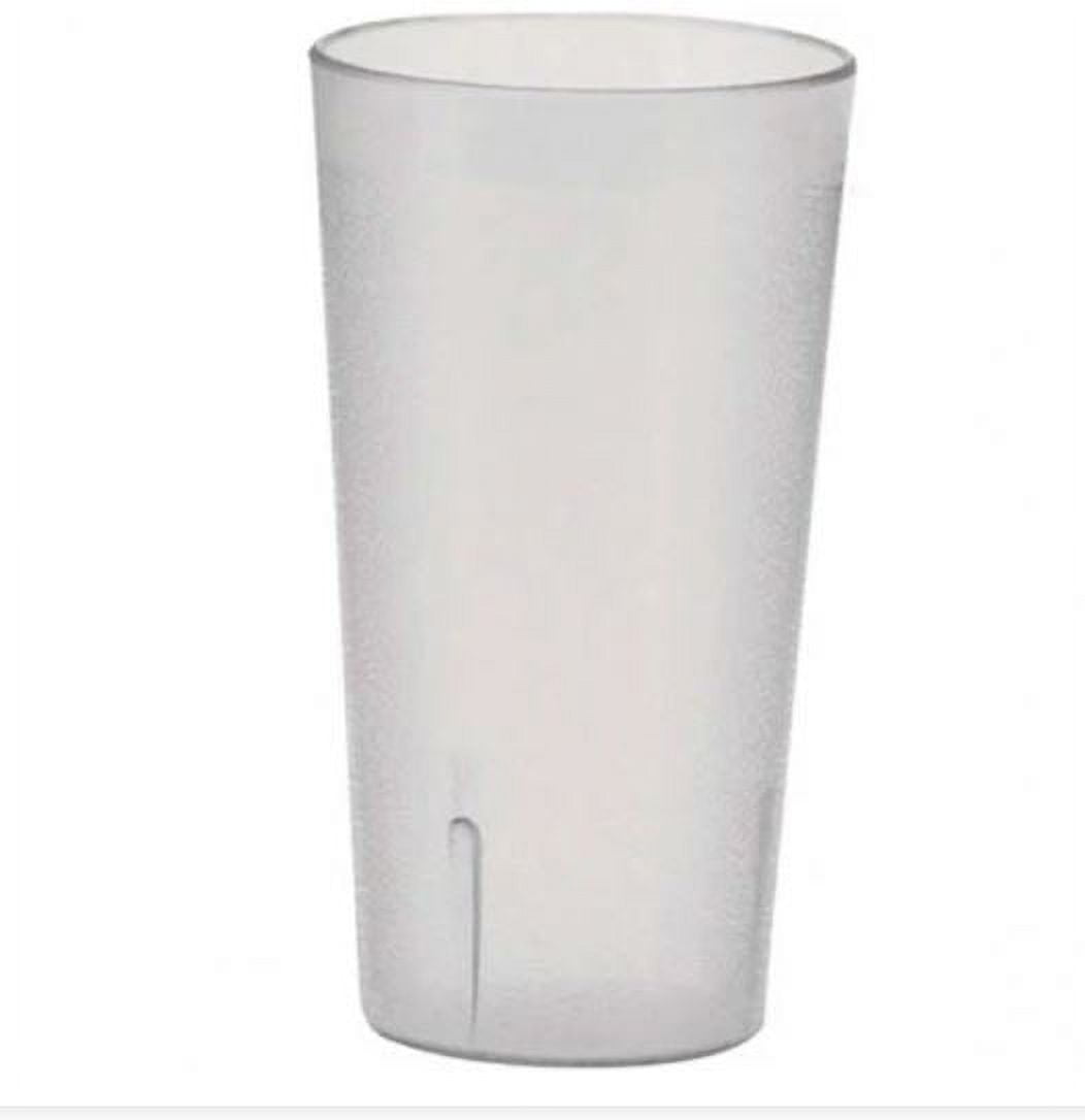 Winco Pebbled 12 Piece Plastic Glassware Set (Set of 12), Clear ...