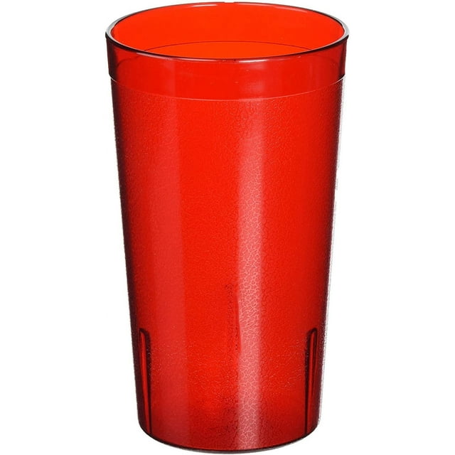 Winco Pebbled Tumblers, 12-Ounce, Red - Walmart.com