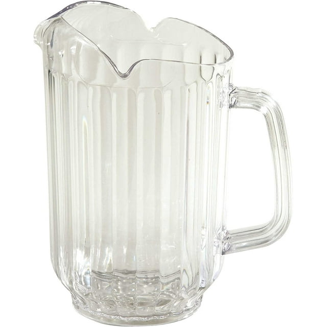 60+oz+Plastic+Pitcher+w%2f+(3)+Spouts%2c+Amber - Walmart.com