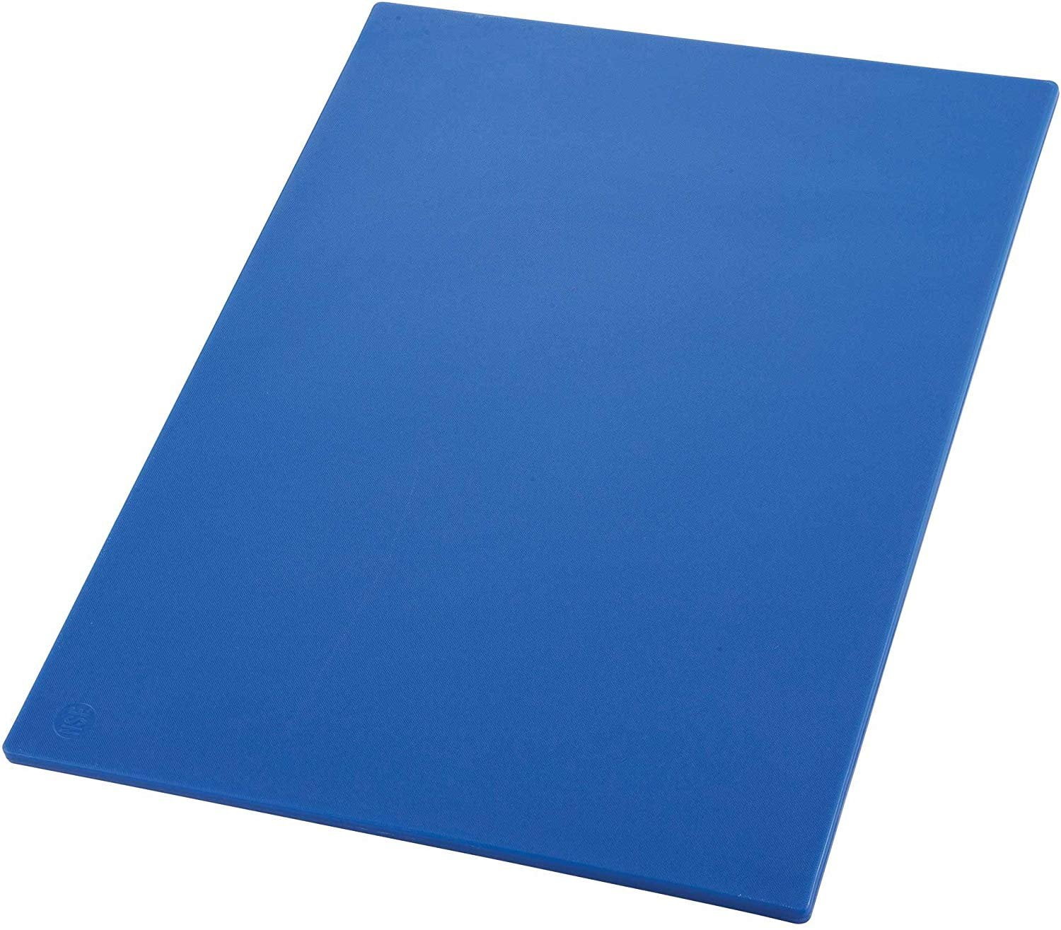 Winco Polyethylene Cutting Board, 1/2"H x 12"W x 18"D, Blue - Walmart.com