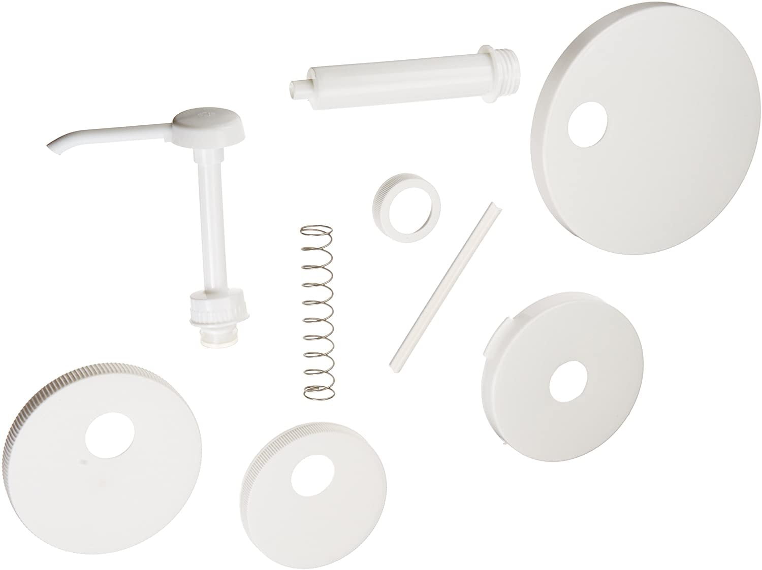 Winco Pump Kit with Standard Pump and 5 Lids,White,Medium - Walmart.com