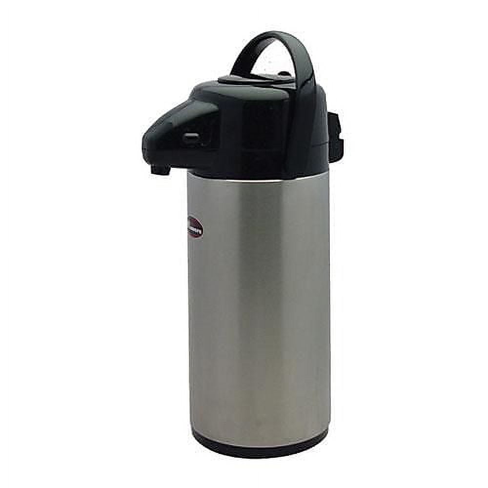 Winco Regular Push Button Stainless Steel Body/Lining Airpot, 2.5 l | 1 ...