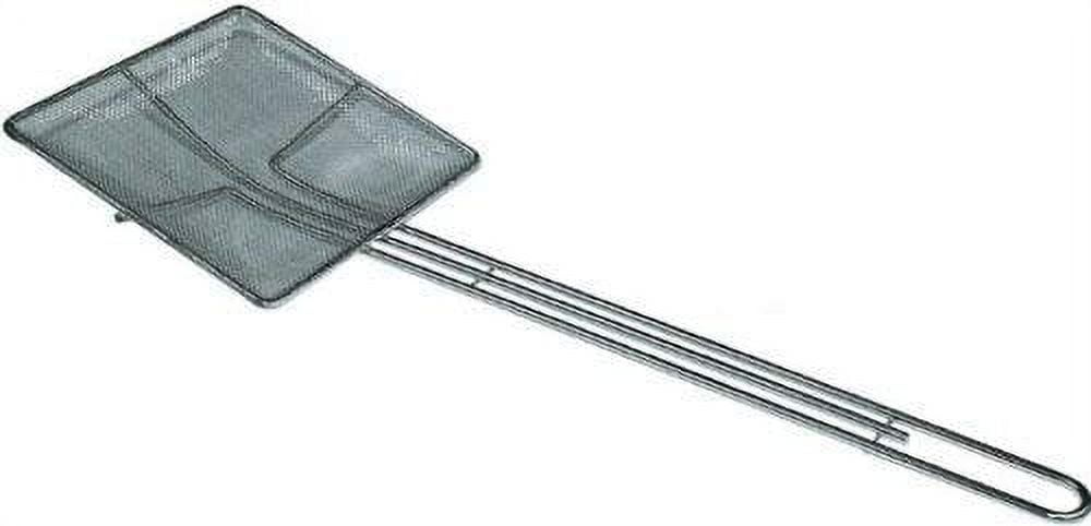 Winco Fine Mesh Skimmer, Nickel Plated Steel, 20" Length x 6.75" Width ...